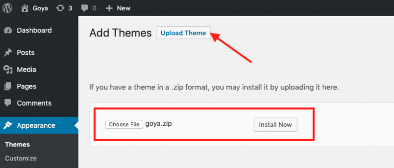 Installation & Setup – Goya