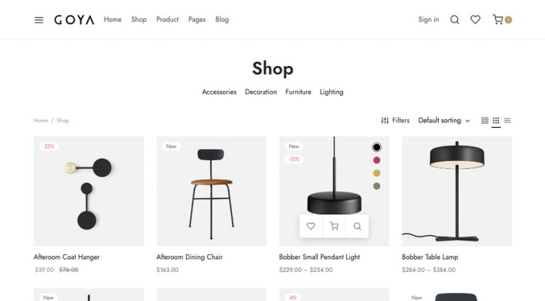 Goya – Premium WordPress Theme